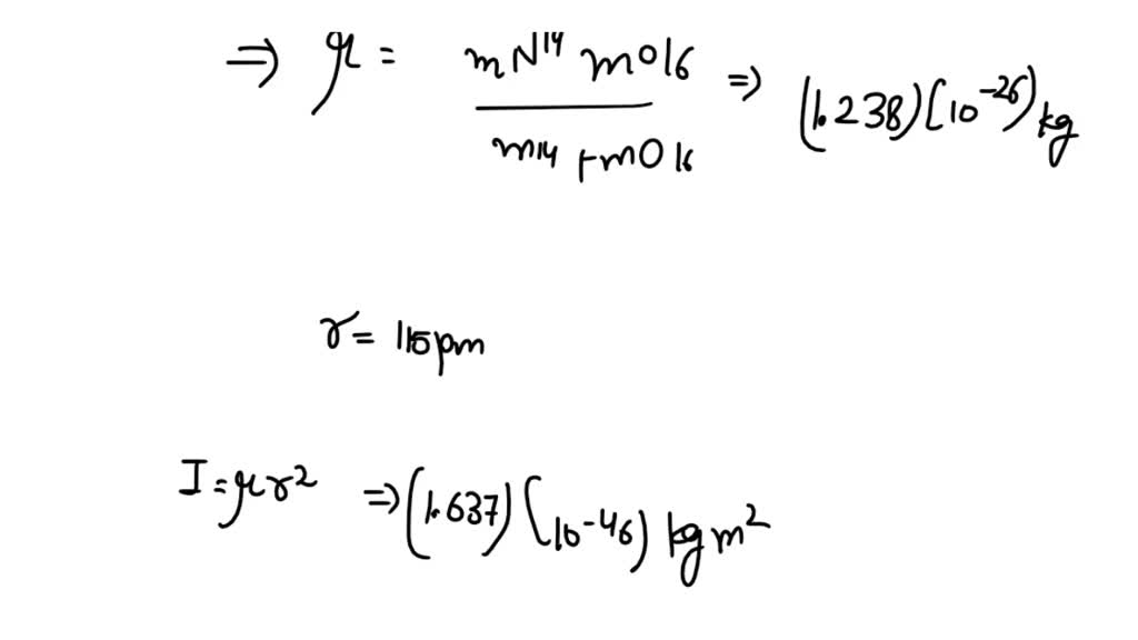 SOLVED: Calculate the frequency of the J = 10 ← 9 transition in the ... SOLVED: Calculate the frequency of the J = 10 ← 9 transition in the ...