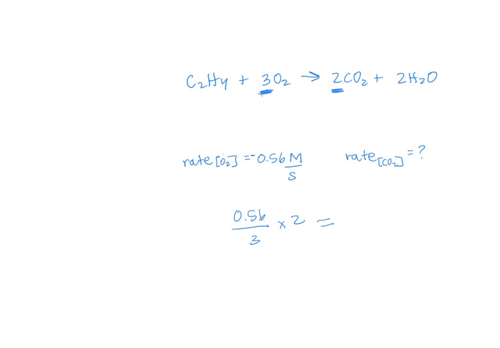 SOLVED: The combustion of ethylene proceeds by the following reaction ...
