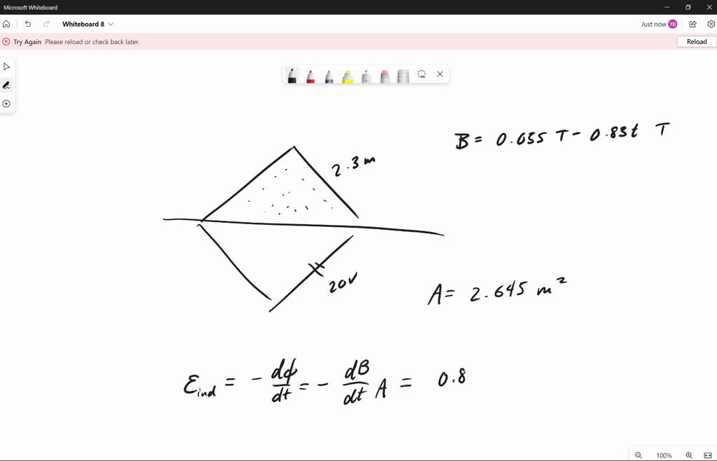 SOLVED: 2) A square circuit with 2 m of edges is perpendicular to a ...