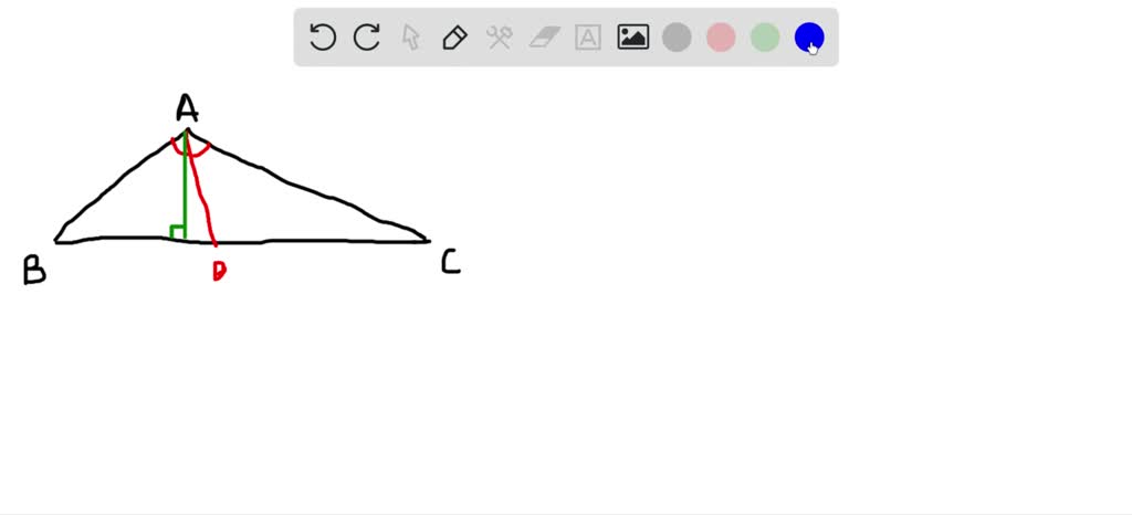 SOLVED: a. Draw a large scalene triangle A B C . Carefully draw the ...