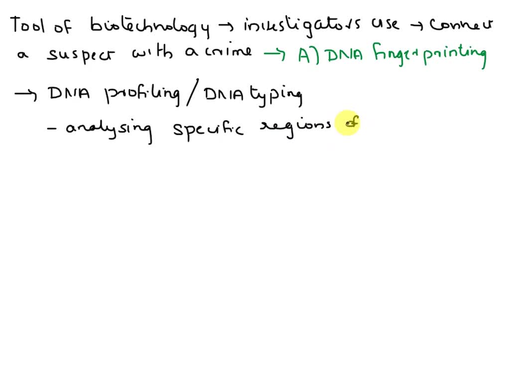 A DNA technical leader in a public crime lab is responsible for: Select ...