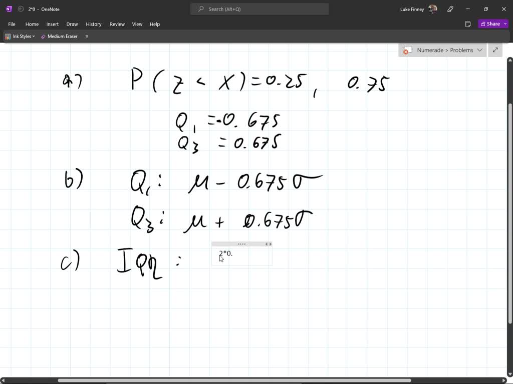 SOLVED: The first and third quartiles of any distribution are the ...