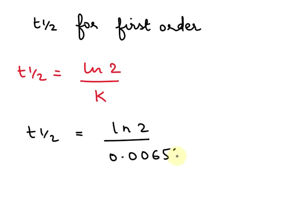 SOLVED: A first-order decomposition reaction has a rate constant of 0. ...