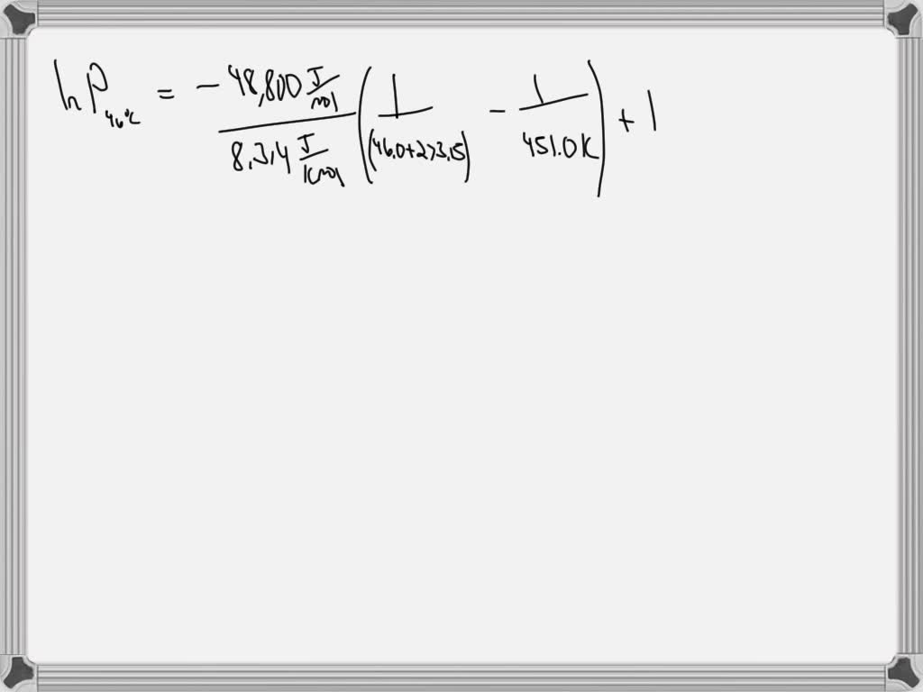 SOLVED: The heat of vaporization for benzaldehyde is 48.8 kJ/mol, and ...