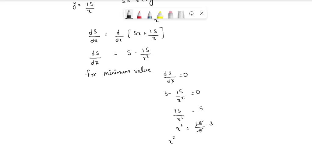 SOLVED: Find positive numbers X and y satisfying the equation xy = 15 ...