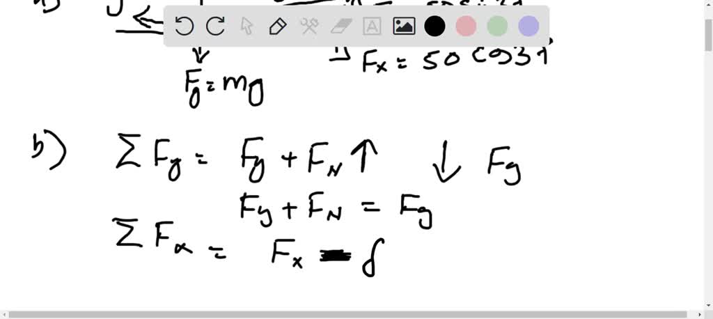 A block, with mass of 5 kg, is moving on a horizontal surface, subject ...