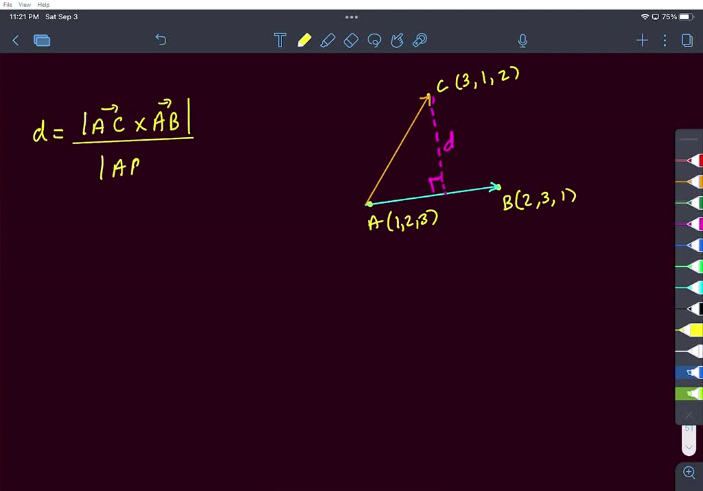 SOLVED: Use vector projections to find the shortest distance between ...