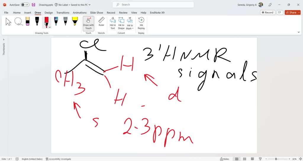 SOLVED: Explain why 2-chloropropene shows signals for three kinds of ...