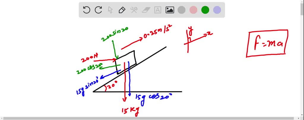 SOLVED: Determine the frictional force applied to a 2.0-kg horizontally ...