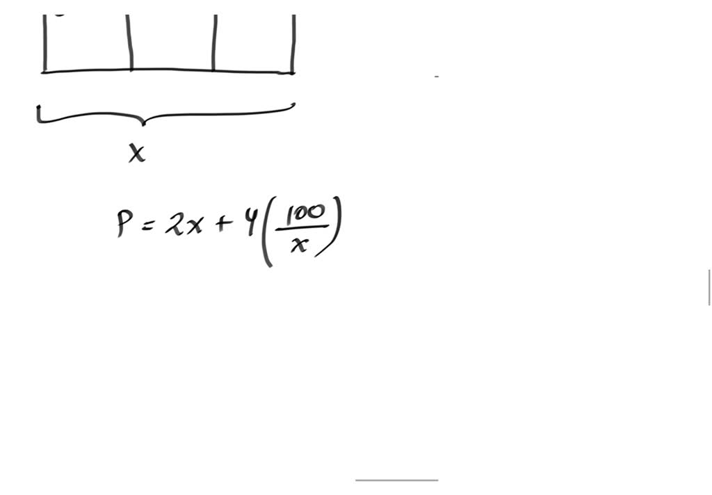 SOLVED: Texts: A rectangular field with an area of 100 square ...