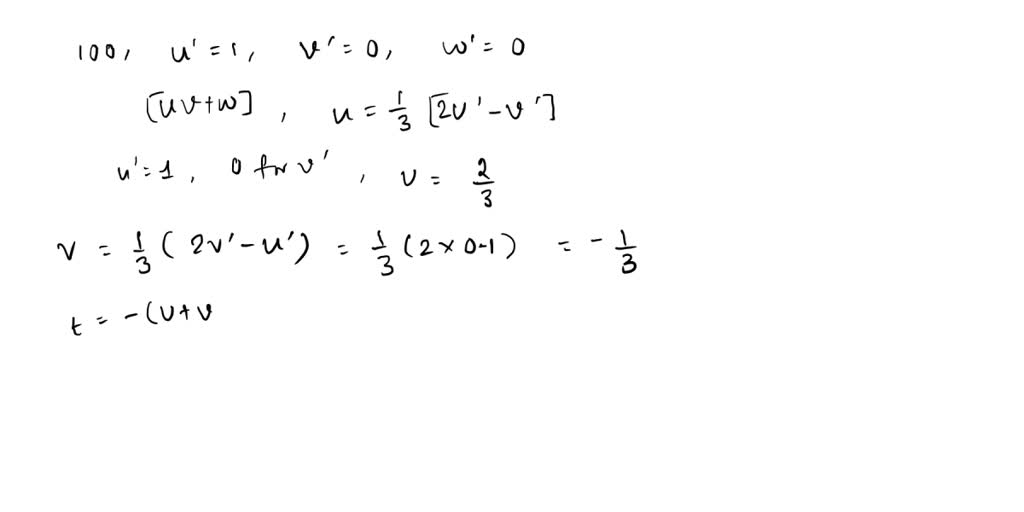 SOLVED: Convert the [100] direction into the four-index Miller-Bravais ...
