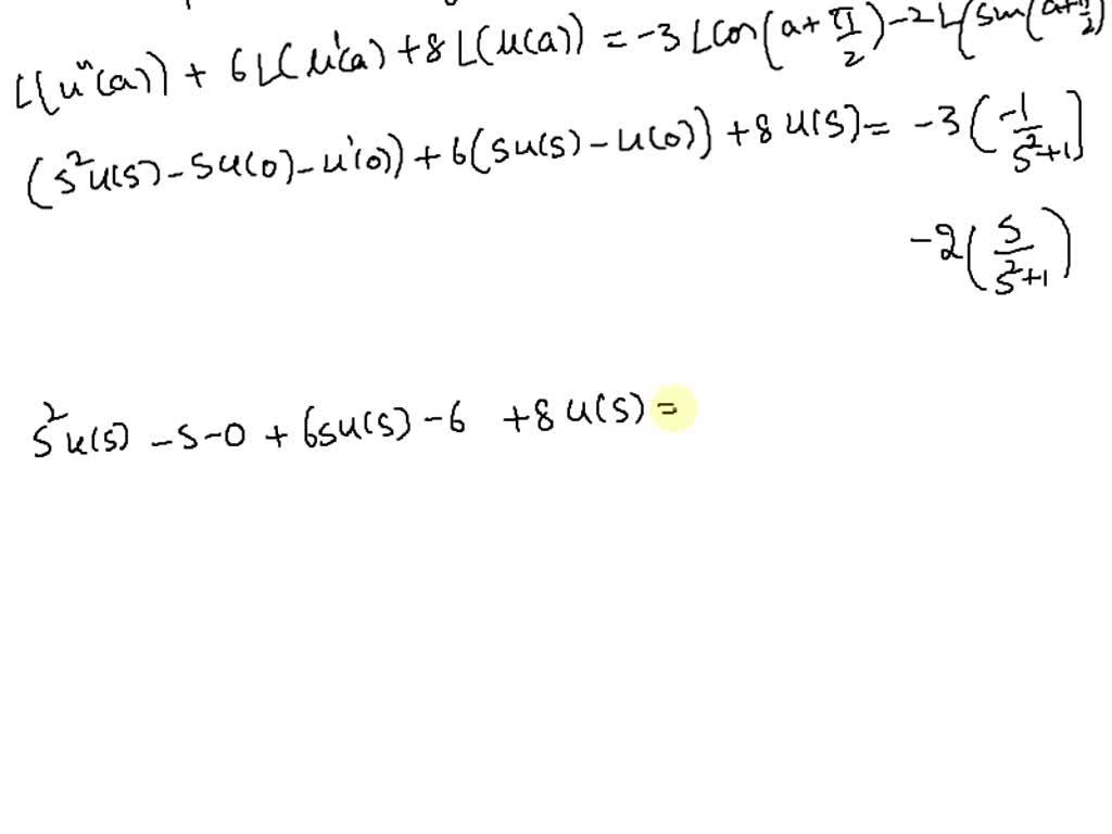 Solved Solve The Given Initial Value Problem Using The Method Of