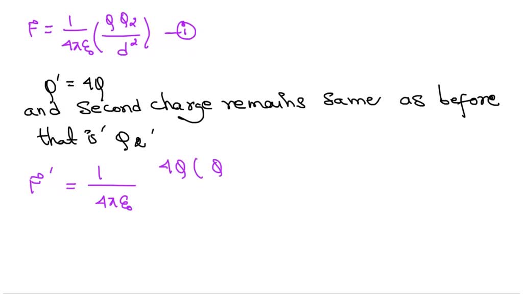 SOLVED: Two particles each with charge Q are fixed distance apart as ...