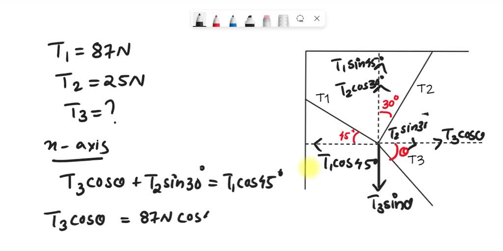 SOLVED: Part A Three ropes are tied together as shown and are ...