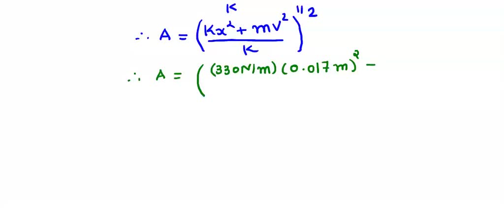 SOLVED: An object with mass 3.7 kg is executing simple harmonic motion, attached to a spring ...