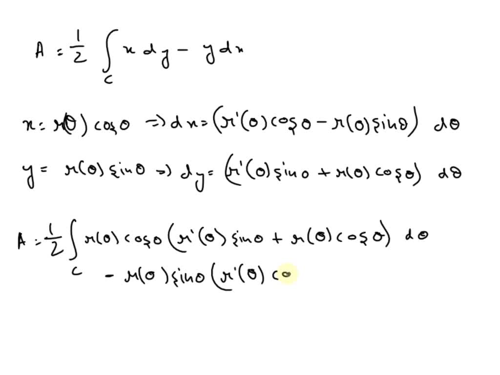 SOLVED: Use Green's Theorem to verify the line integral formulas. The ...