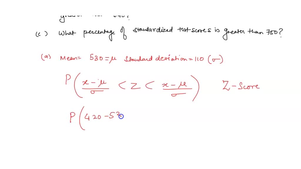 SOLVED: A certain standardized test's math scores have bell-shaped ...
