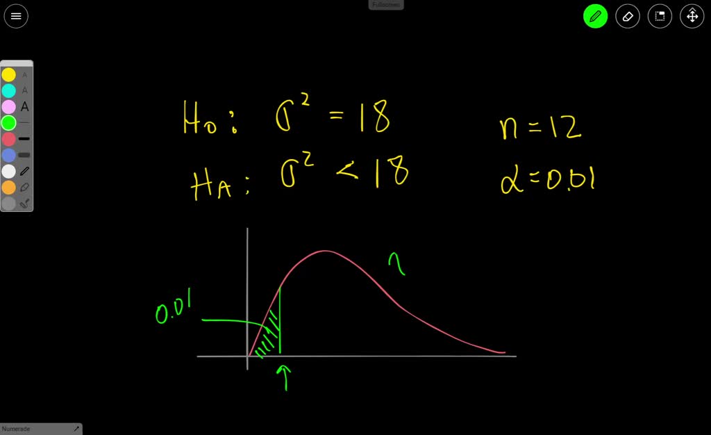 SOLVED: The test is for H subscript 0 colon space sigma squared equals ...