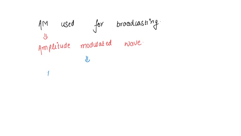 SOLVED: AM is used for broadcasting because (a) It is more noise immune ...