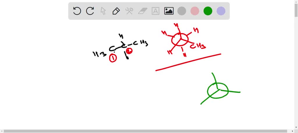SOLVED: The following energy diagram shows conformational analysis of ...