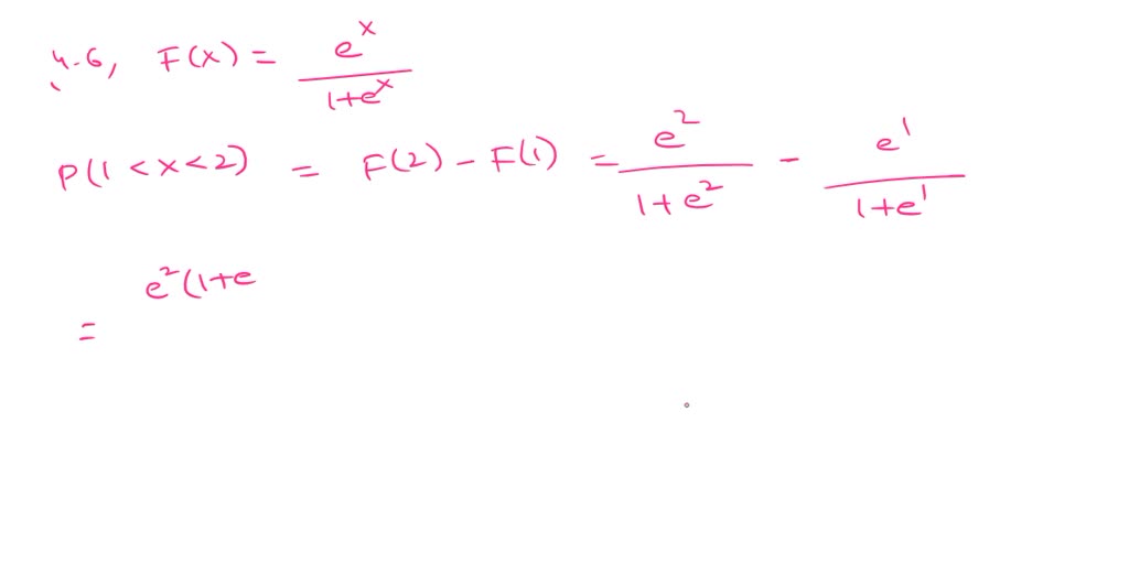 Solved 44 If The Random Variable X Has Cdf Flx 1e X
