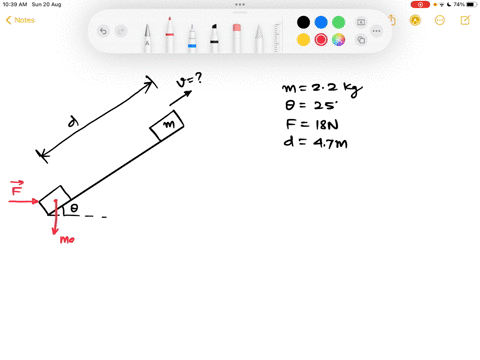 The figure below shows a constant horizontal force of...