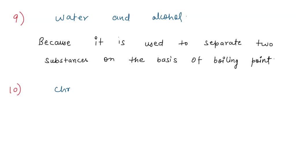 SOLVED: What is the correct order to separate a mixture of sand, water ...