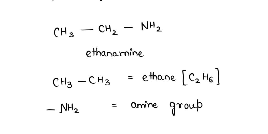 SOLVED: what class of compound is the following CH3-CH2-NH2