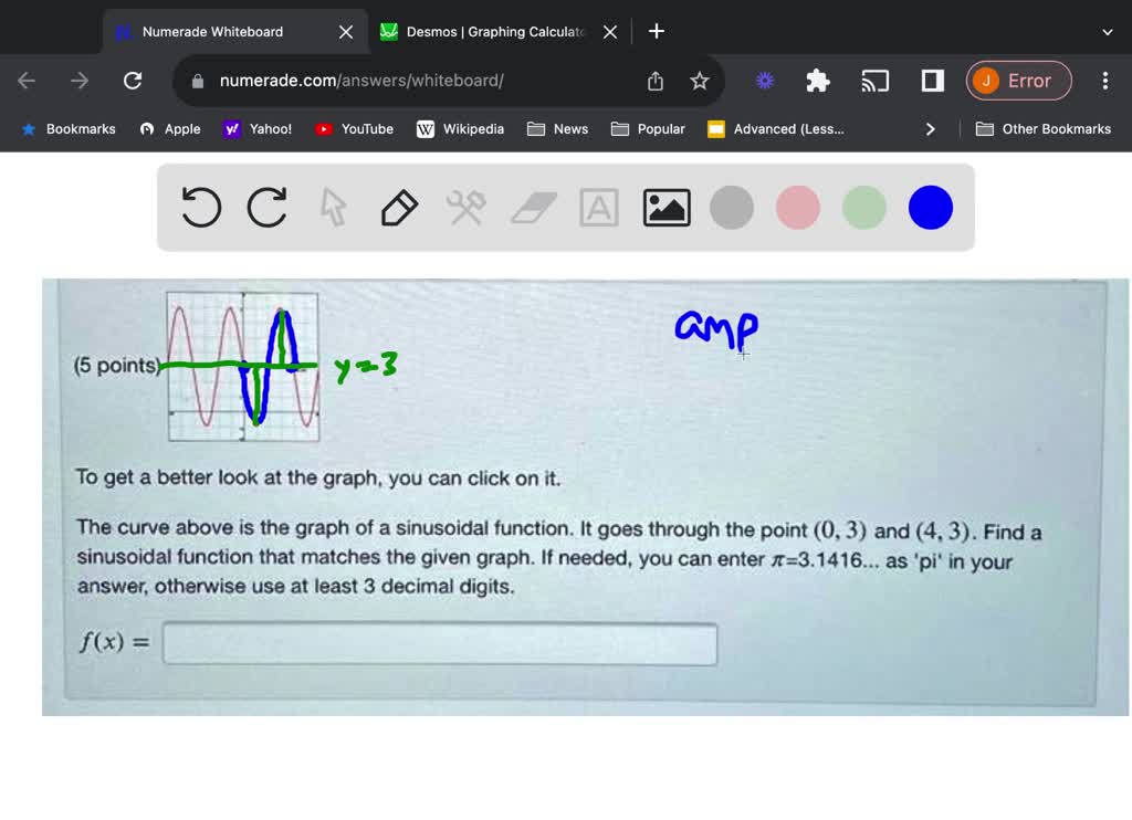 SOLVED: 5 points) AAN To get a better look at the graph, you can click on it. The curve above is ...