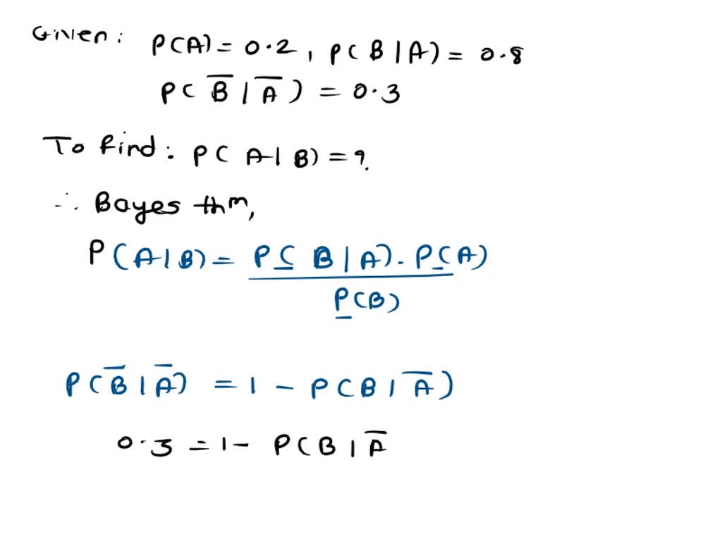 Solved Apply Bayes Theorem To Solve An Application Problem Question 0225