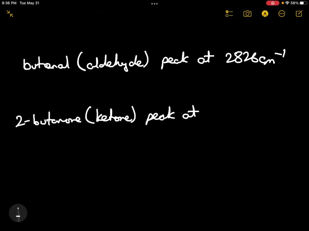SOLVED: how do you distinguish between butanal and 2-butanone using IR ...