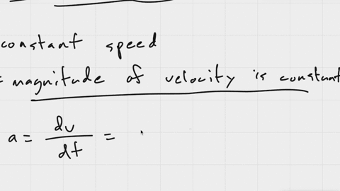 An object is moving at constant speed. Which statement MUST...