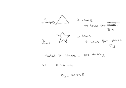 Rei and Ning drew lines to form triangles and stars. (a) Rei...