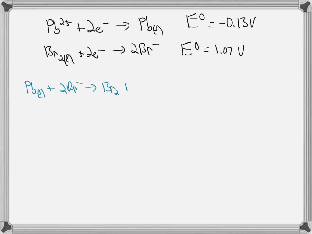 SOLVED: 27.Use the standard half-cell potentials listed below to ...