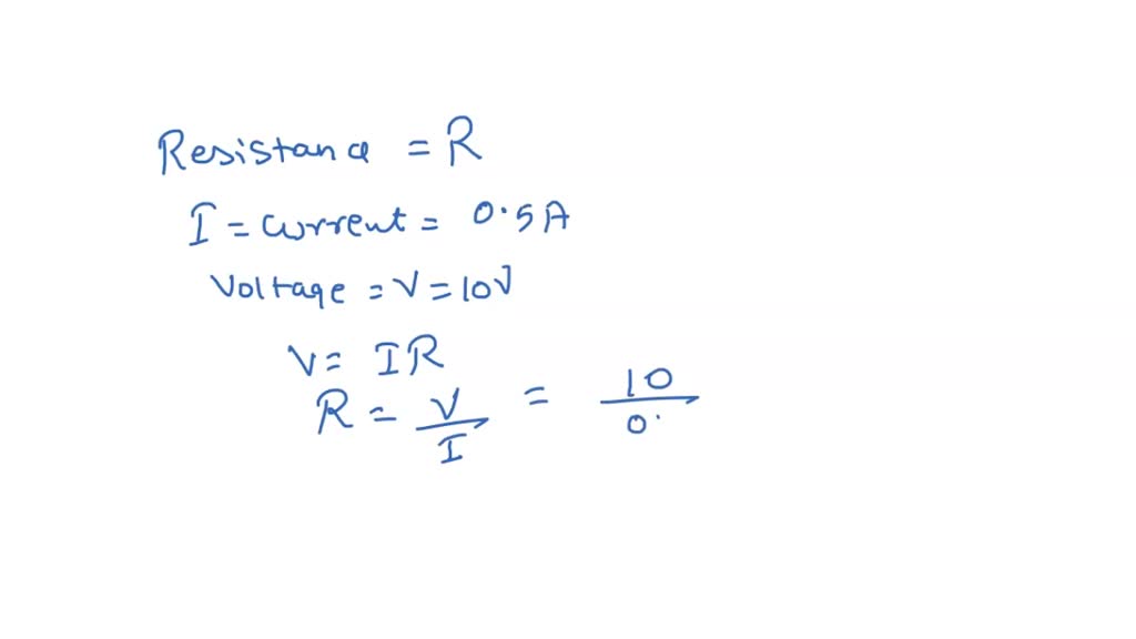 SOLVED: Q5 (a) The current passing through a resistor in a circuit is 0.5 A when the voltage ...