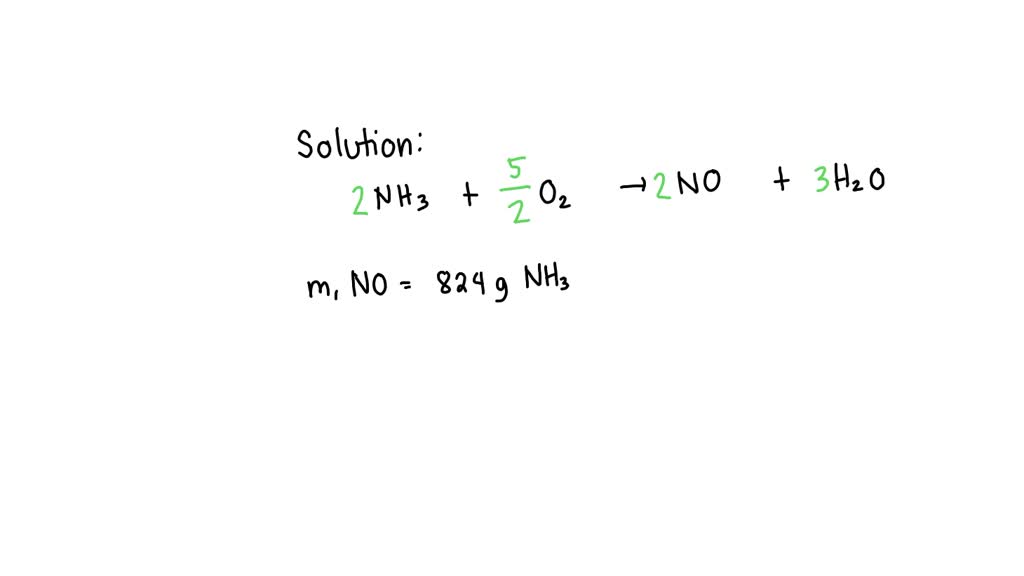 SOLVED: The first step in the industrial manufacture of nitric acid is ...