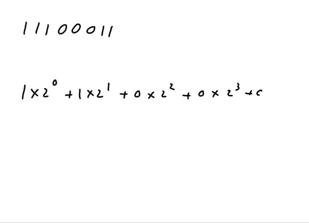 SOLVED: Convert The Following Binary Numbers Into Decimal,, 59% OFF SOLVED: Convert The Following Binary Numbers Into Decimal,, 59% OFF