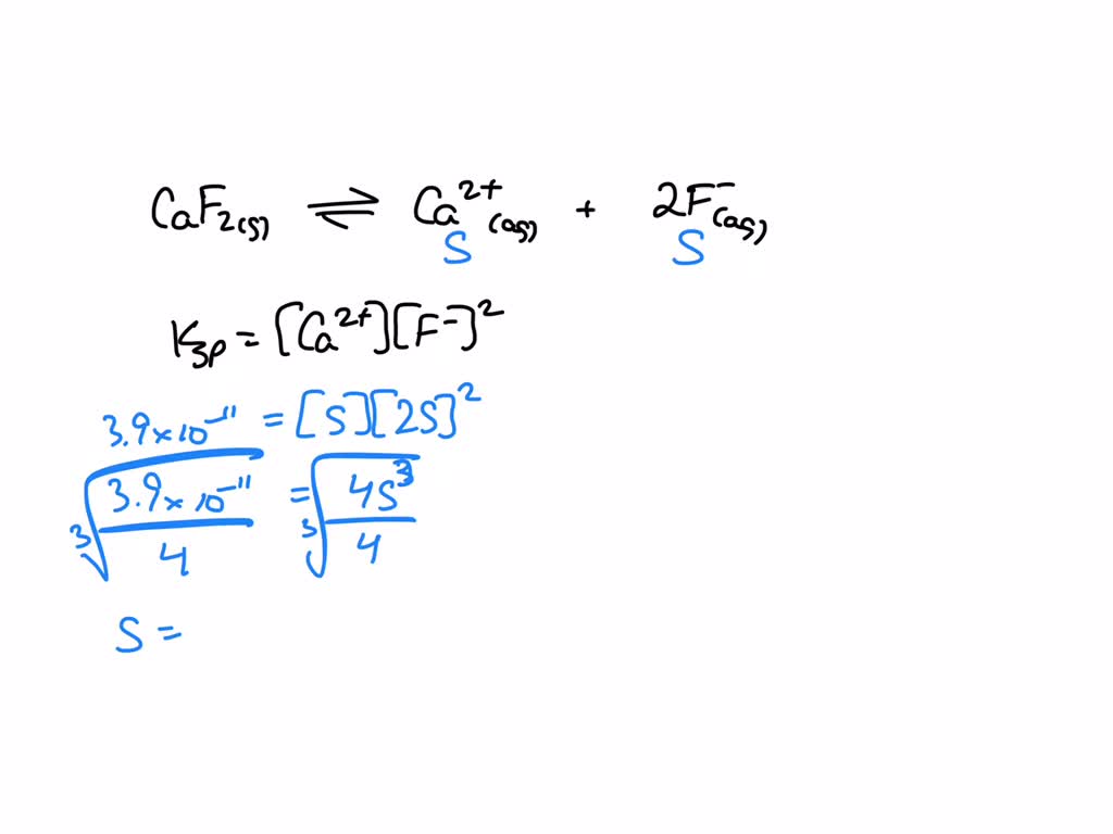 SOLVED: The solubility product at 25°C for calcium sulfate, CaSO4, is 2 ...