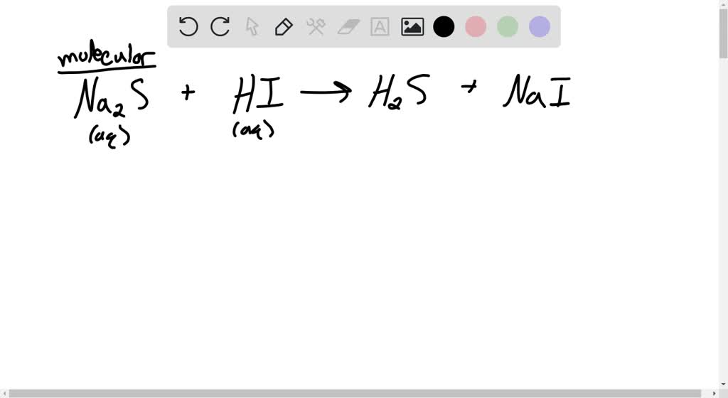 SOLVED: Write a net ionic equation for the reaction that occurs when ...