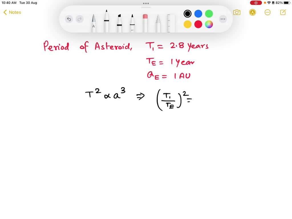 SOLVED: Asteroids are believed to be material that never collected into a planet. An asteroid ...