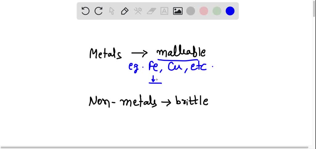 SOLVED: Do an step by step activity to show that Metal are melleable ...