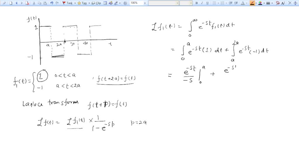 SOLVED: Find the Laplace transform of the periodic function whose graph ...
