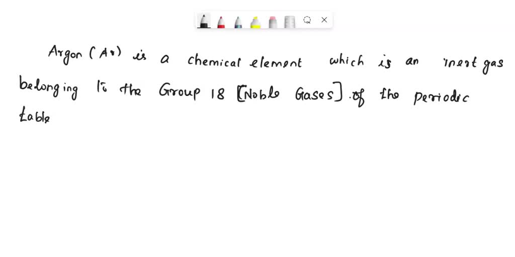 SOLVED: Start with gaseous Argon. Explain how to make the Argon change ...