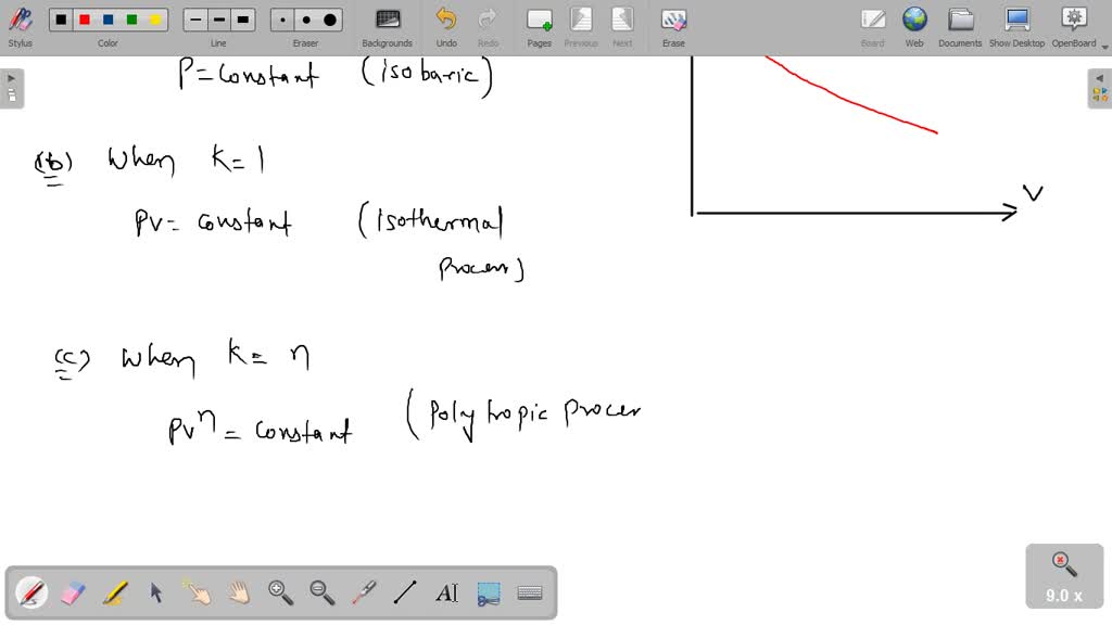 SOLVED: a) Draw a PV diagram that represents the difference ...