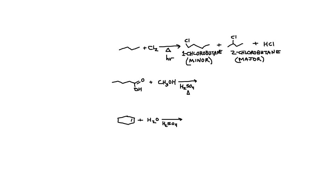 SOLVED: For each of the following organic reactions, i. state the type ...