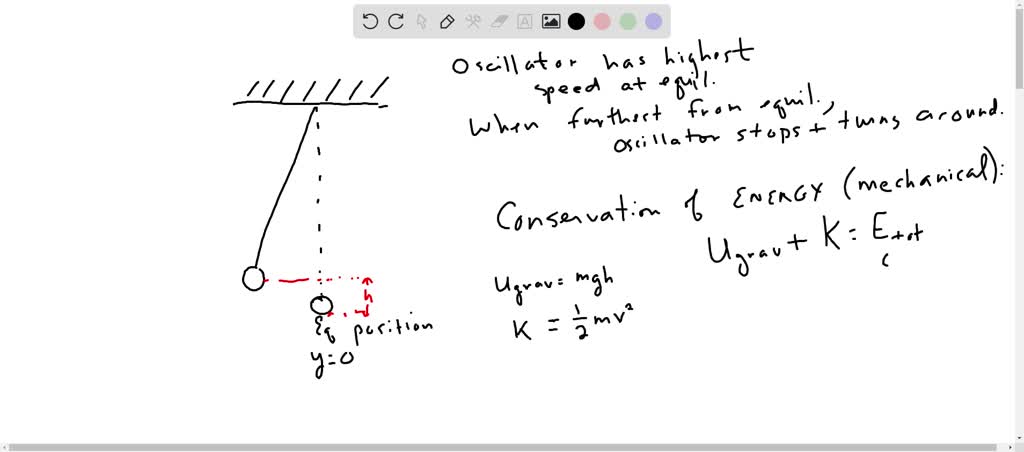 SOLVED: When a pendulum is at the equilibrium position, are the ...