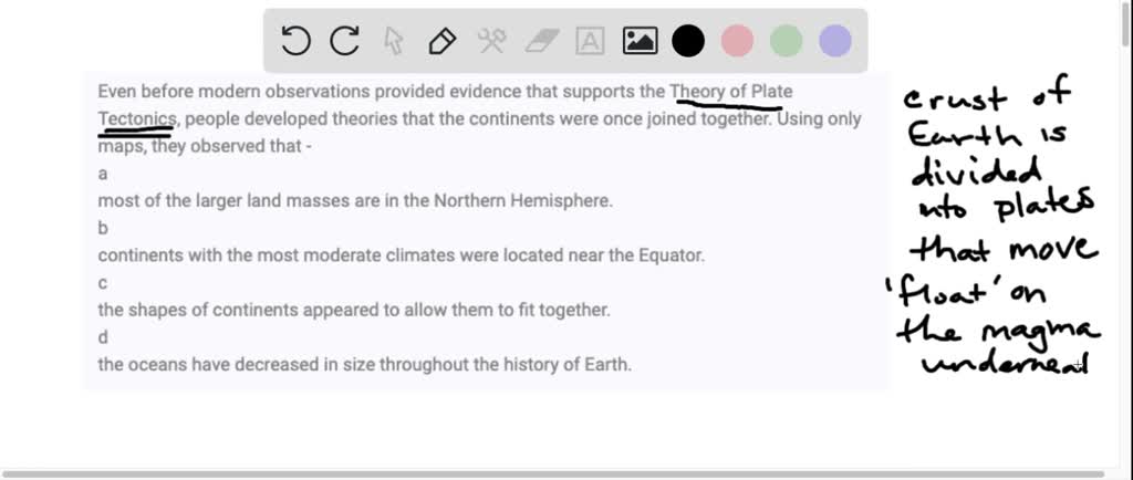 SOLVED: Even before modern observations provided evidence that supports ...