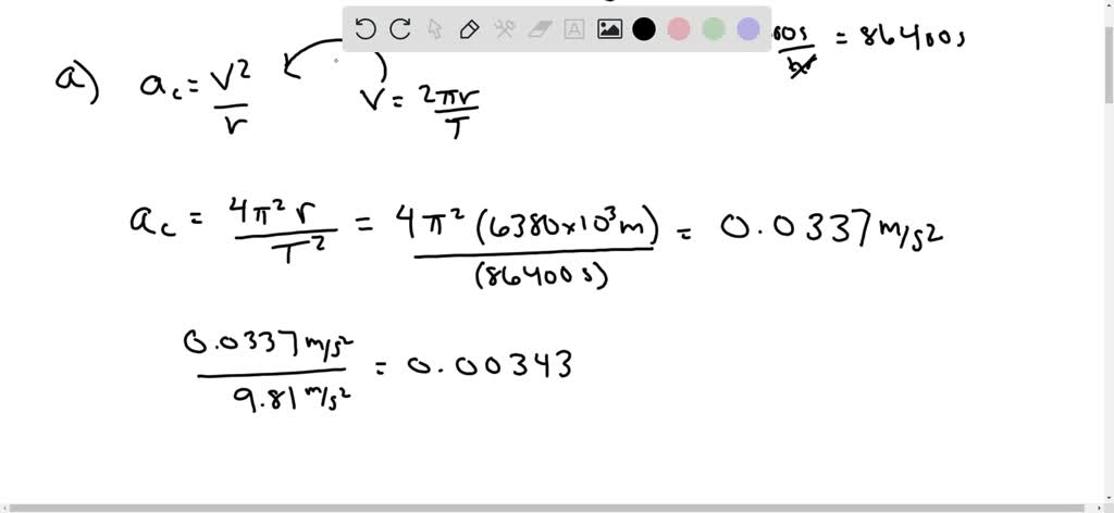 SOLVED: The earth has a radius of 6380 km and turns around once on its ...
