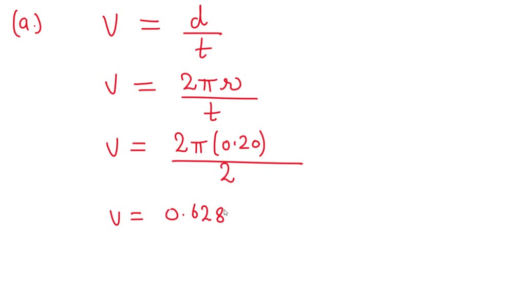 SOLVED: An object moves uniformly around a circular path of radius 20.0 cm, making one complete ...