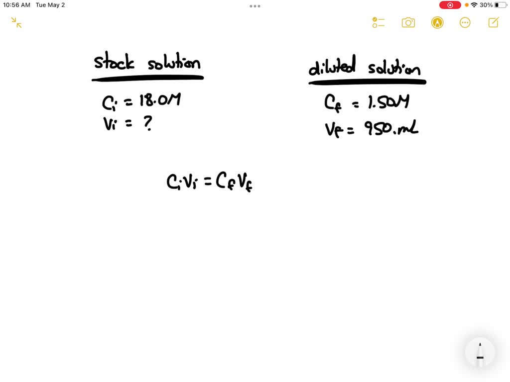 SOLVED: You need to prepare a 950. ml of a 1.50M solution of sulfuric ...